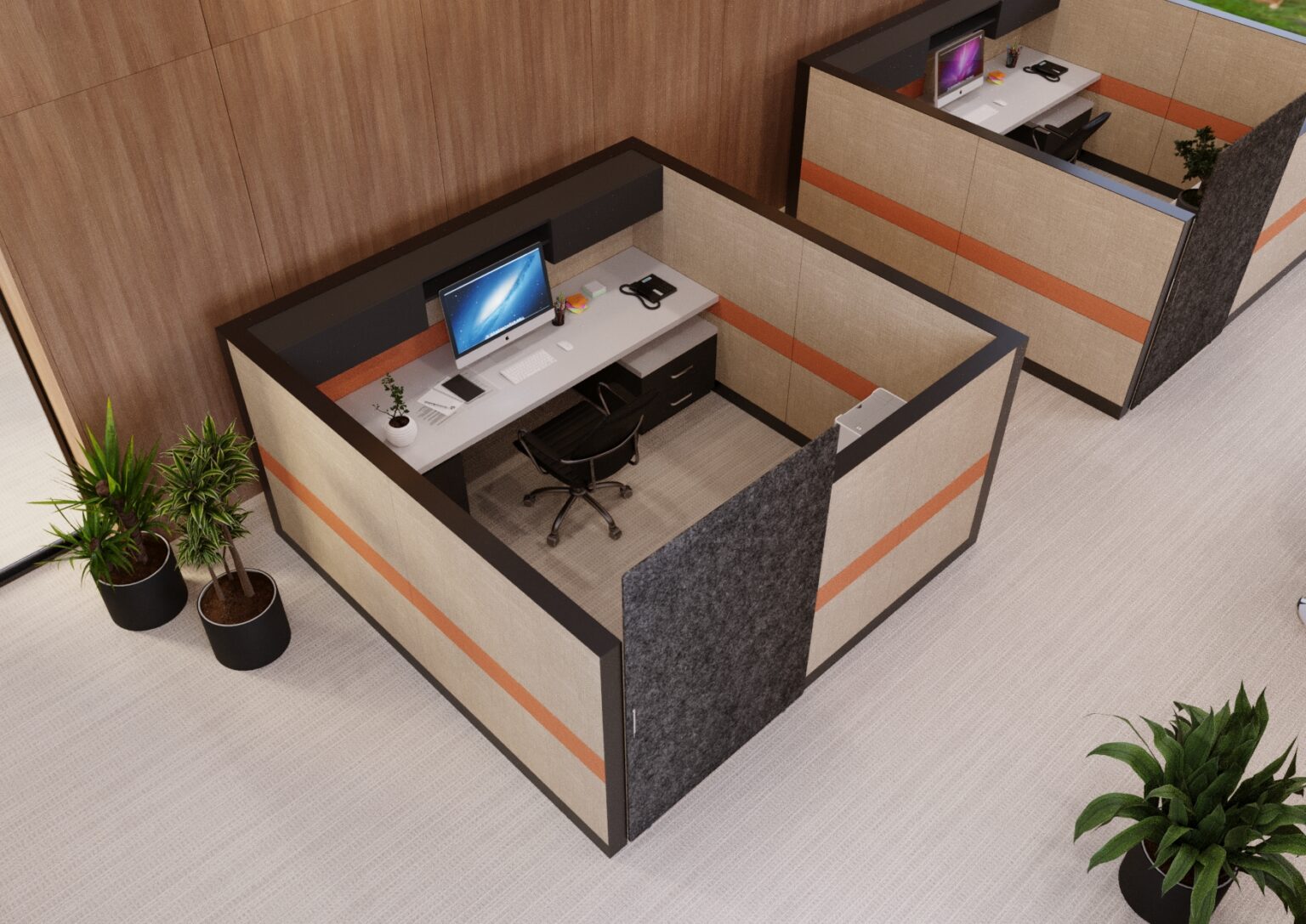 Cubicle Doors for Workplace Privacy | Sliding Cubicle Doors