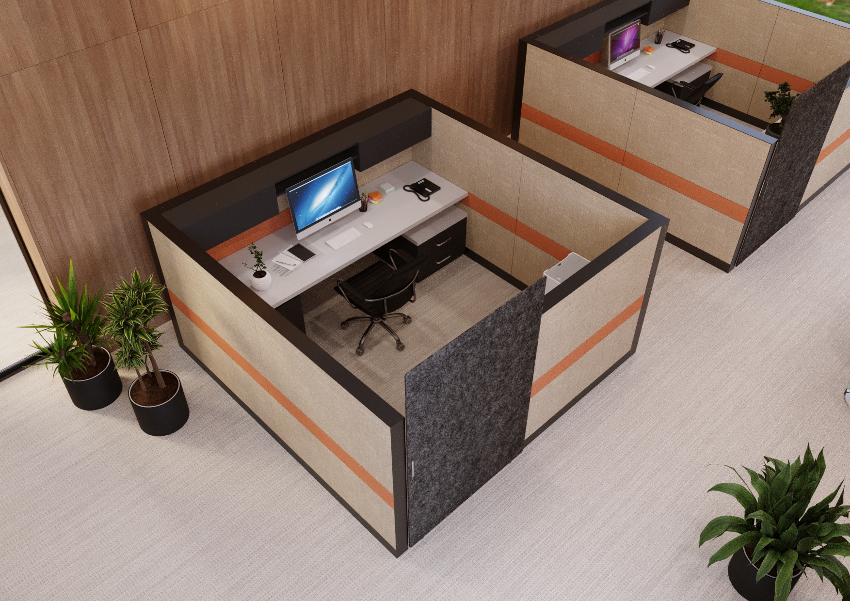 Cubicle Doors for Workplace Privacy | Sliding Cubicle Doors